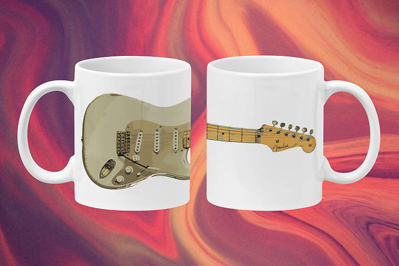 Edna Green Number 1 Strat Mug White | Reverb Canada