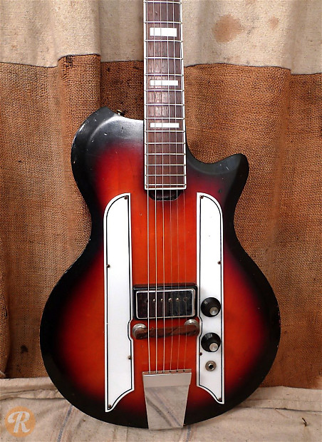 Airline 1 Pick Up Single Cutaway Sunburst 1961 | Reverb Deutschland