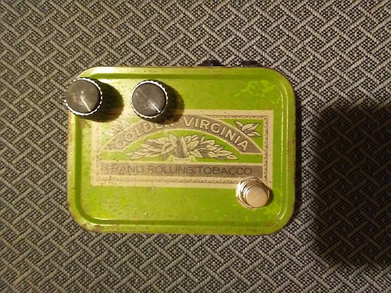 Hubcap John Fuzz Face Germanium Vintage style Tobacco Tin | Reverb UK