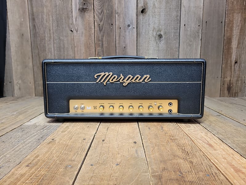 2022 Morgan MVP35 Black / Gold Guitar Amplifier Head 1 of 4 | Reverb