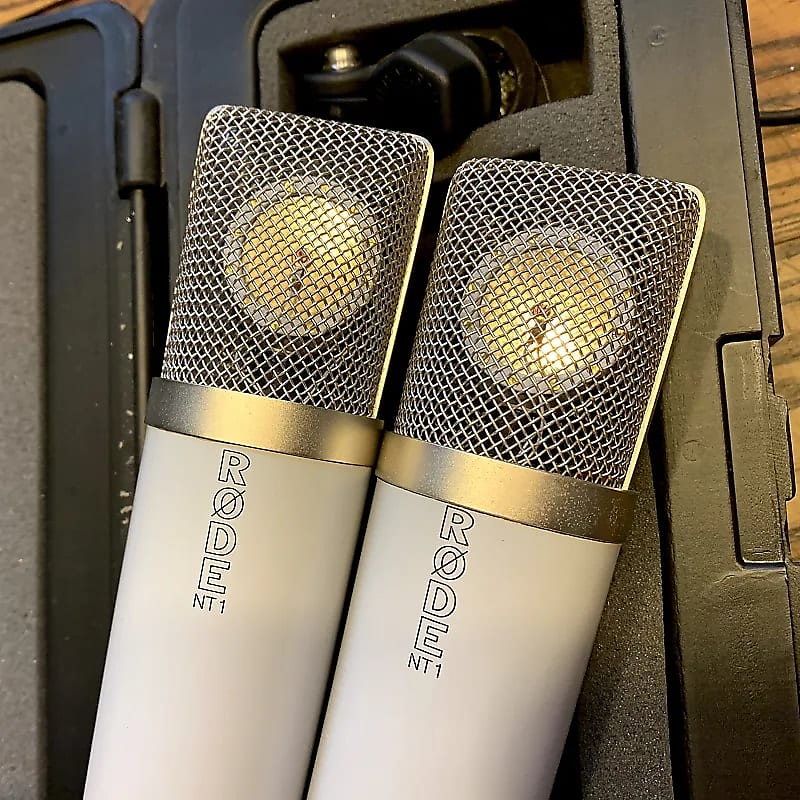 Pair of RODE NT1 Michael Joly Mod Oktavamod U87 clone | Reverb