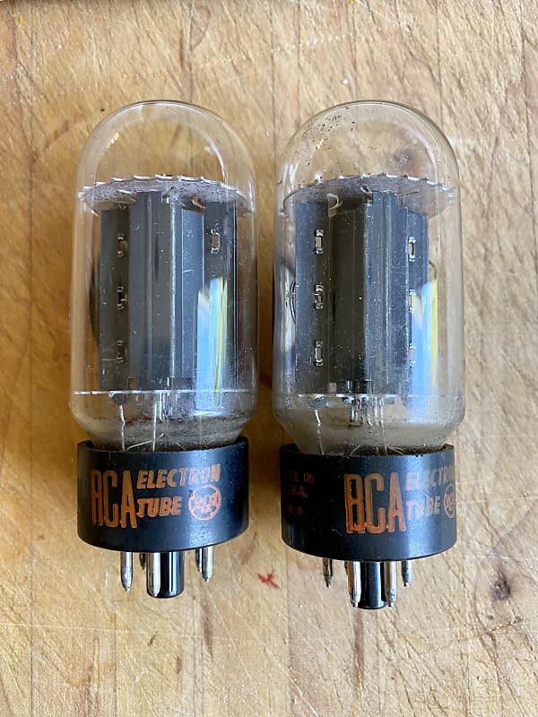 RCA 6L6GC Blackplate Pair Power Tubes, U.S.A. Made 1960’s, | Reverb