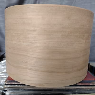 14x5.875 Maple Solid Shell Steam Bent Bare Raw Drum Snare | Reverb