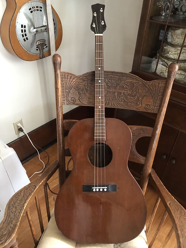Fully Restored, No-Name Mahogany Tenor Guitar 1920s-30s, | Reverb