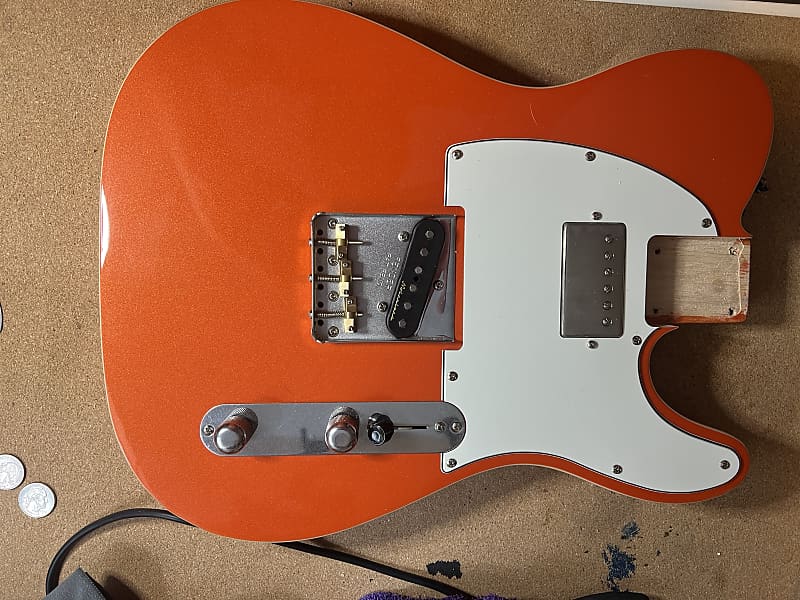 Squier Loaded Telecaster Body - Candy Tangerine (Anderton's | Reverb