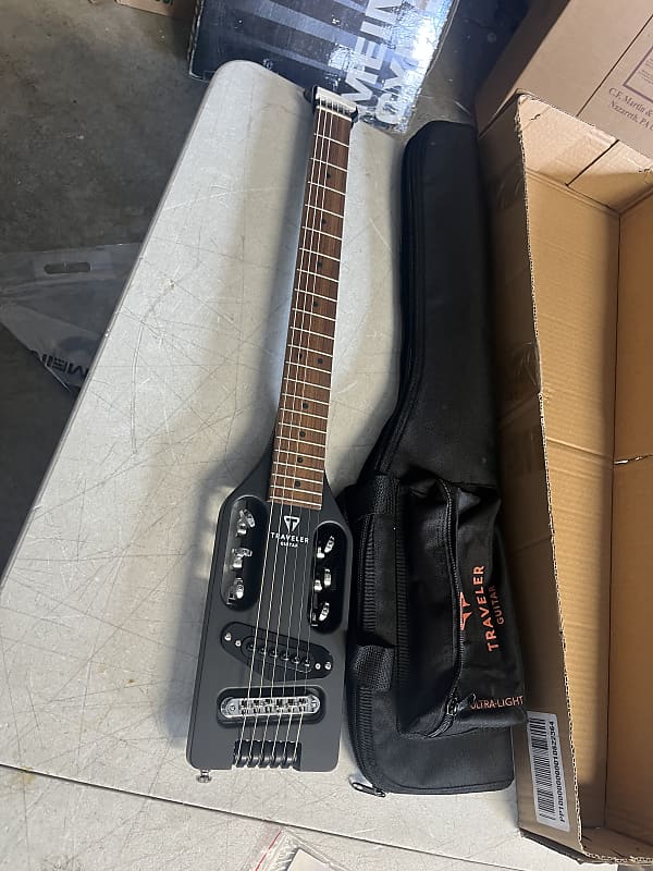 Traveler Ultra-Light Electric Travel Guitar Matte Black, u | Reverb
