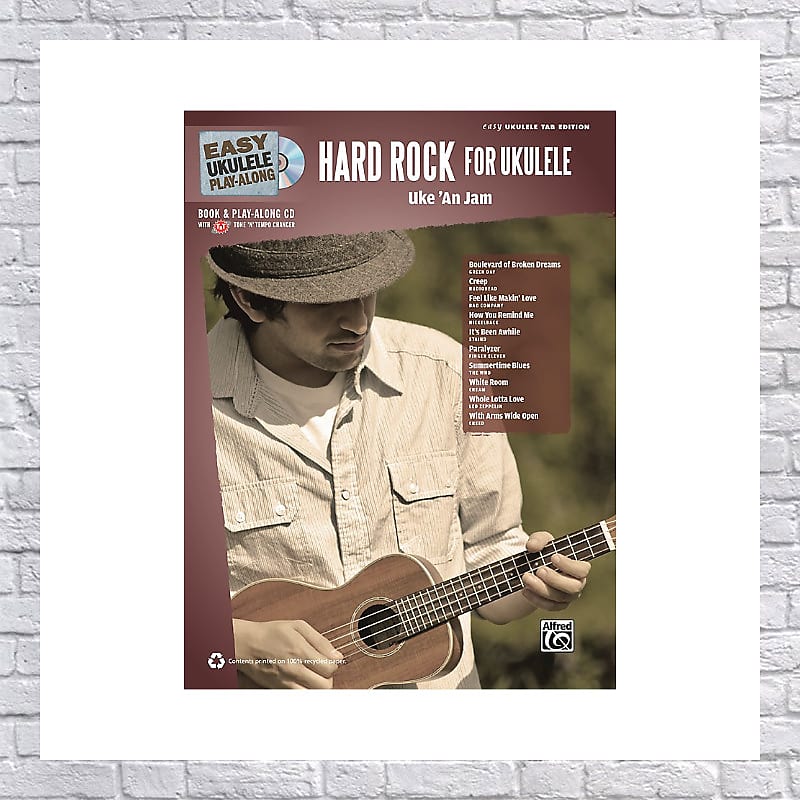 Alfred Easy Ukulele Play-Along Hard Rock for Ukulele Book & | Reverb