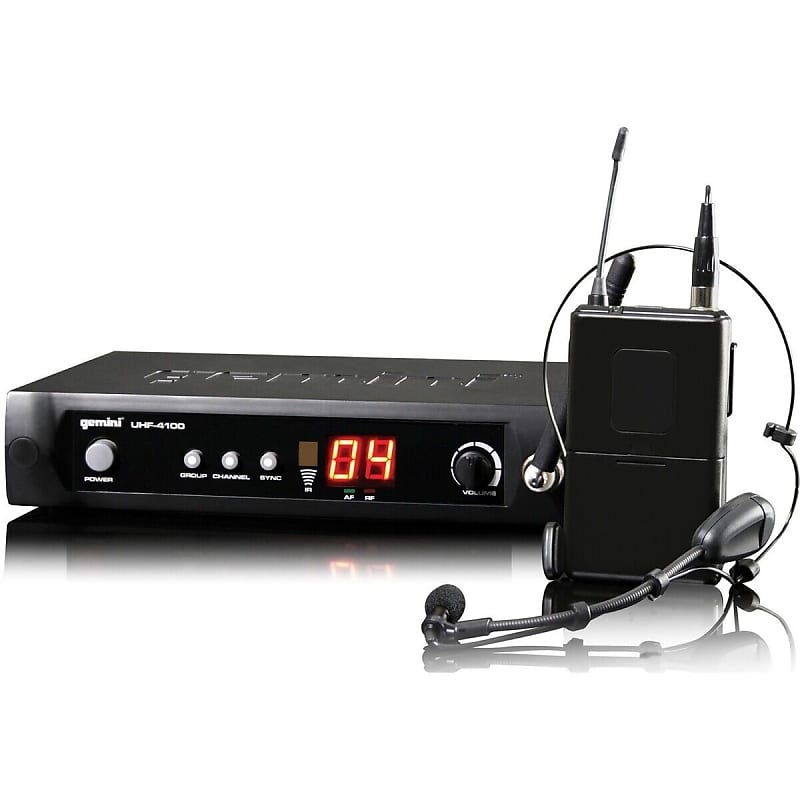 Gemini UHF-4100HL | 100-Channel Wireless Headset / Lavalier | Reverb