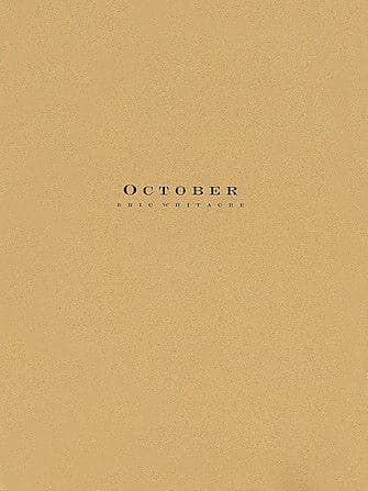 October Eric Whitacre Concert Band Score & Parts | Reverb