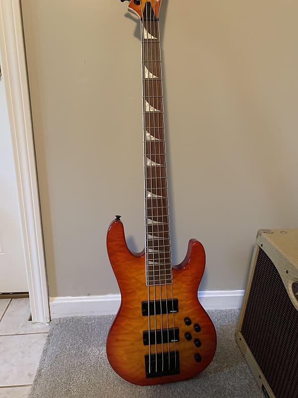 Jackson JS3VQ 5-String Bass Cherry Burst | Reverb