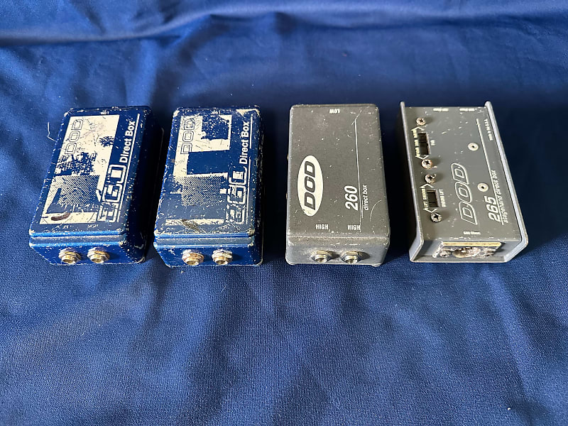 DOD 260 & 265 DI Boxes - Lot of 4 | Reverb