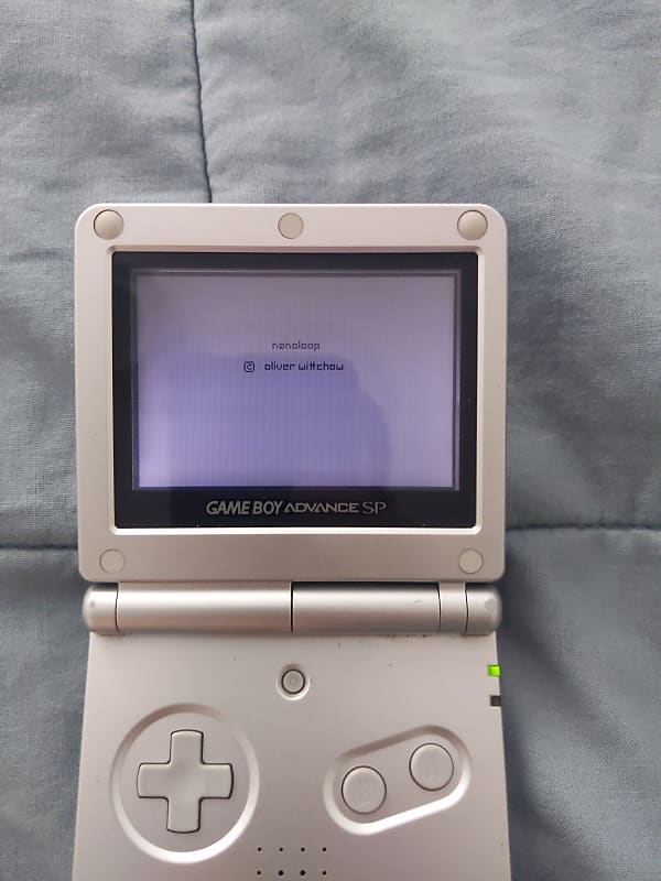 Nanoloop & Gameboy advance SP Nanoloop 2.7.9 - Gray | Reverb