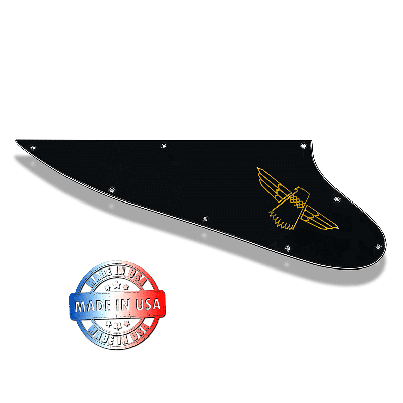 Black 3 Ply Pickguard for OPTION 5 Epiphone Thunderbird Bass | Reverb