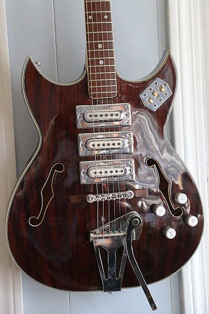 Greco 921 Rosewood Hollowbody 1960s Brown | Reverb