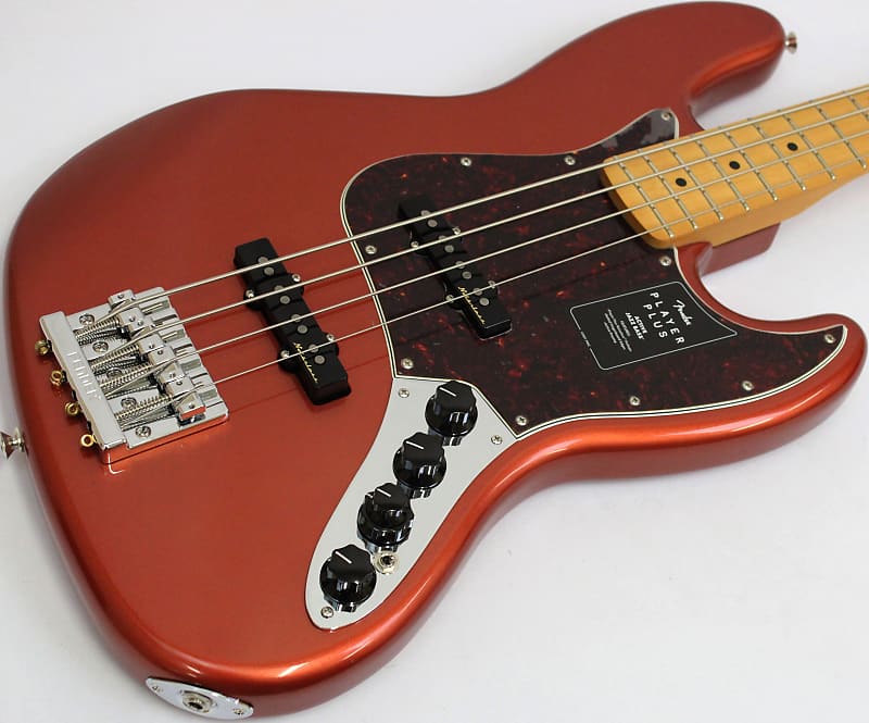 Fender Player Plus Jazz Bass, Aged Candy Apple Red | Reverb