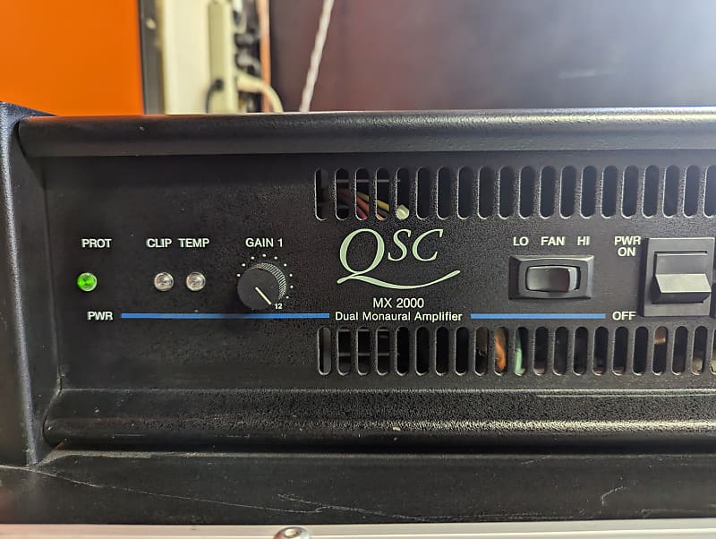 1996 QSC Made In USA 2000 Watt MX2000 Stereo Power Amplifier | Reverb