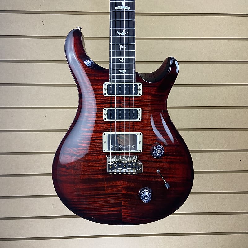 PRS Studio Electric Guitar Custom Color – Fire Red wrap Burst | Reverb