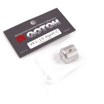 Genuine Gotoh MIJ Factory Aged Relic Domed Knob Aged Chrome | Reverb