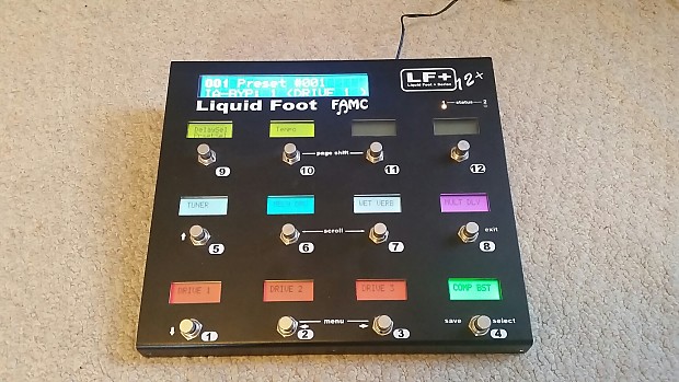 FAMC Liquid Foot LF+ 12+ Midi Controller For Fractal Axe-Fx, | Reverb