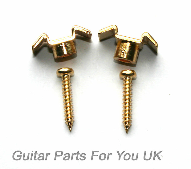 Gold Vintage Butterfly Style Guitar String Trees New Strat | Reverb