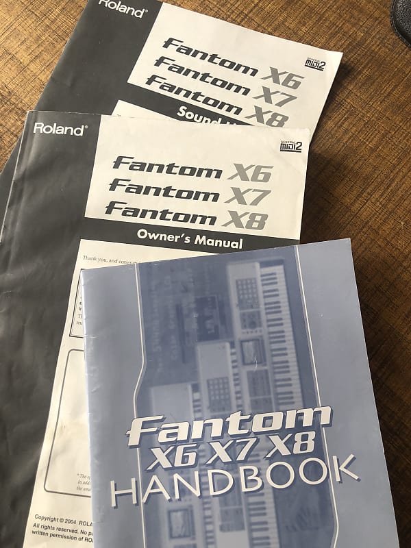 Roland Fantom X6, X7, X8 Handbook, Owner's Manual, and Sound | Reverb