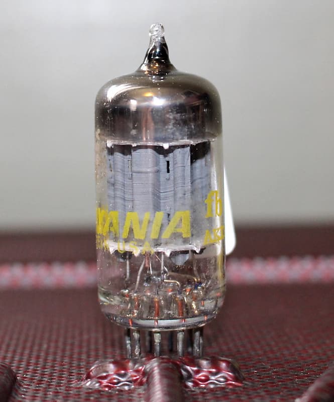 SYLVANIA 7025 12AX7 LONG PLATE TIGHT BALANCE HALO GETTER COPR | Reverb