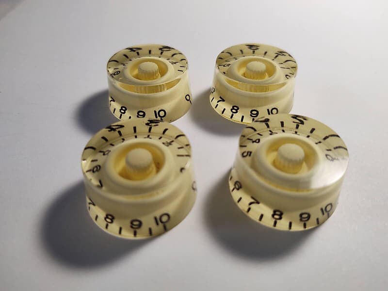 Set Of 4 Coarse Knurl 18 Tooth Import Spec Speed Knobs For Reverb 