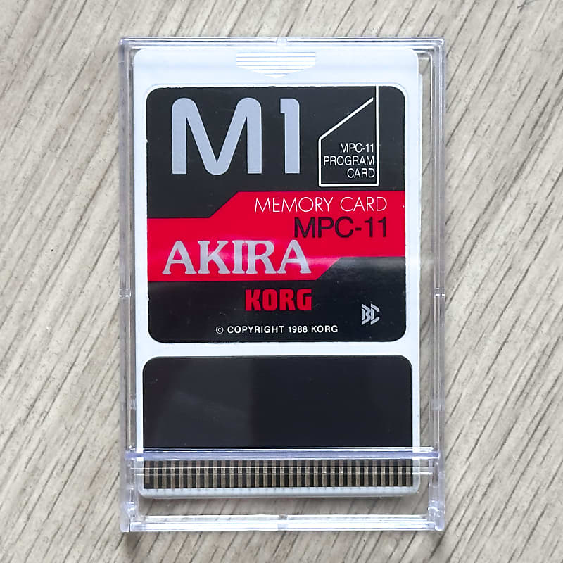 Korg M1 Voice Rom Data Card // MPC-11 Akira // With Chart | Reverb UK