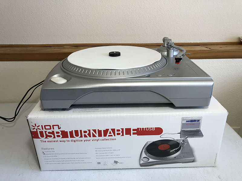 ION iTTUSB Turntable Record Player Recorder MP3 USB 33 45 | Reverb