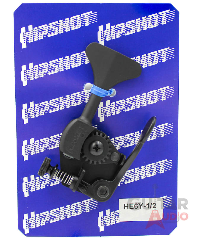 Hipshot HE6Y-1/2 Ultralite D-Tuner X-Tender 1/2 Bass, Black, | Reverb