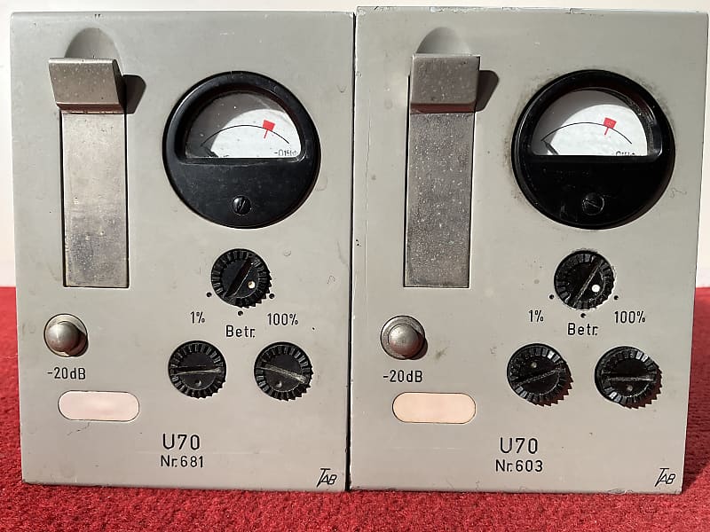 TAB U70 PAIR TUBE ( telefunken ) INTRUMENT METER VINTAGE .. | Reverb