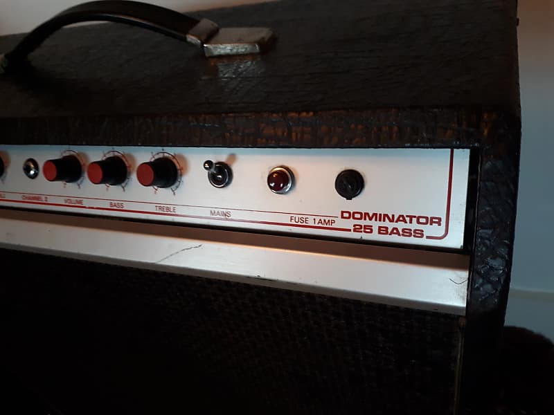 Wem Watkins Dominator Bass 25 Late 70s Black Vinyl Too | Reverb UK