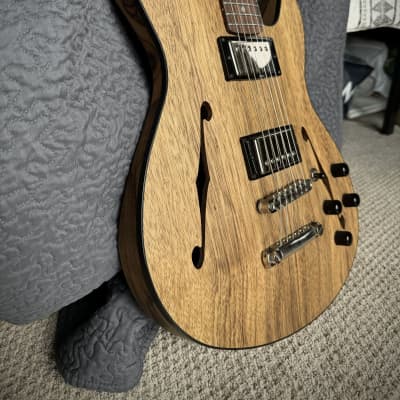 *LOADED BODY* Gorgeous Warmoth Black Korina Mooncaster | Reverb