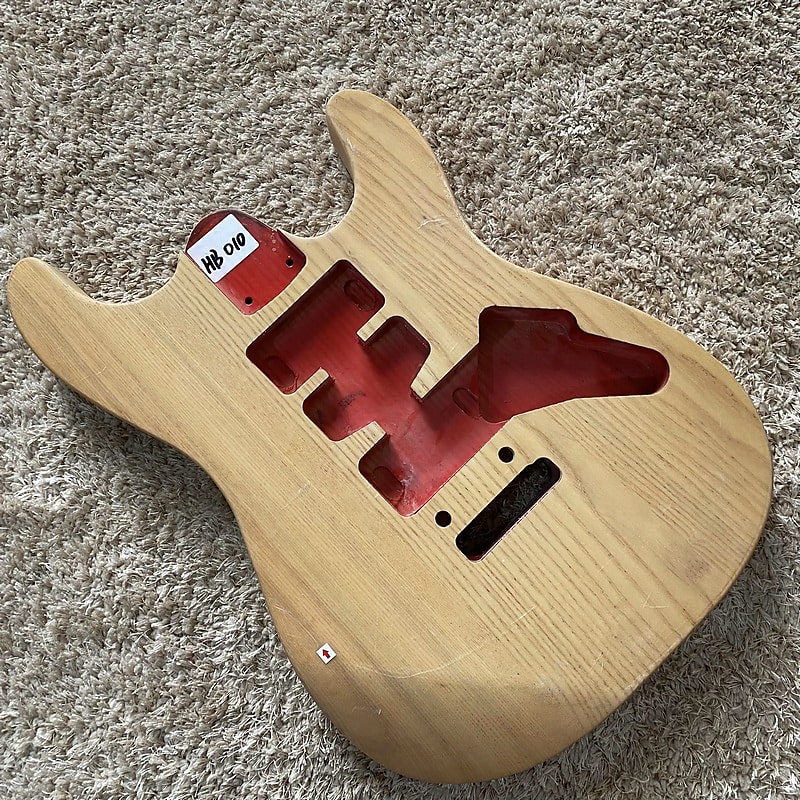 Solid Ash Wood Guitar Strat Style Body | Reverb