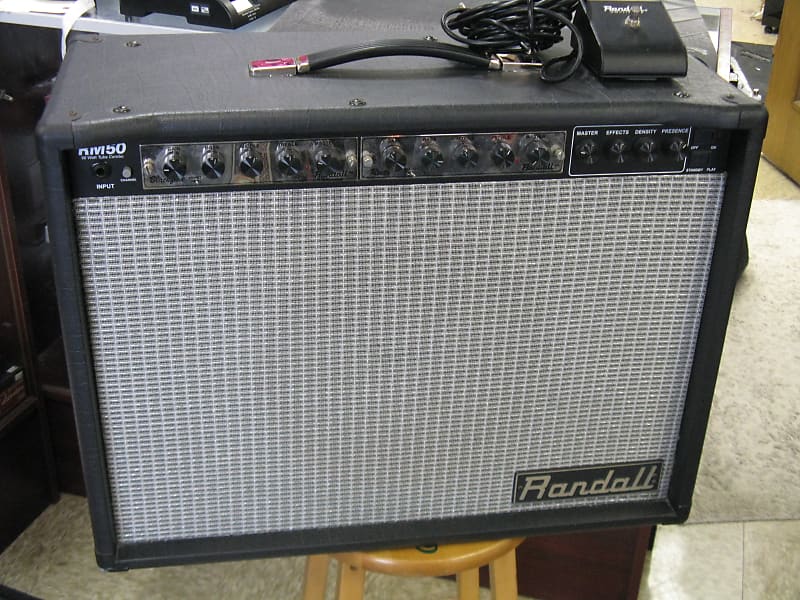 Randall RM50 Silver & Black All Tube Modular Pre Amp Combo | Reverb