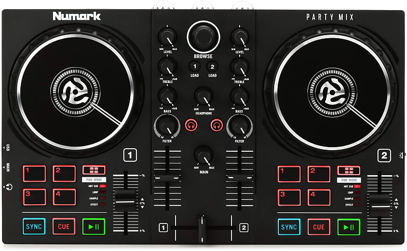 Numark Party Mix II DJ Controller with Built-in Light Show | Reverb