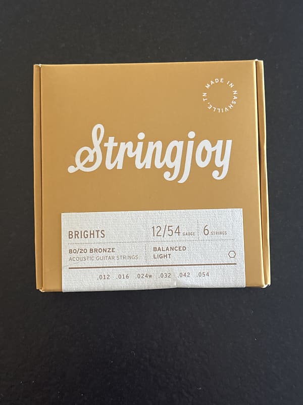 Stringjoy Stringjoy Brights | Light Gauge (12-54) 80/20 | Reverb