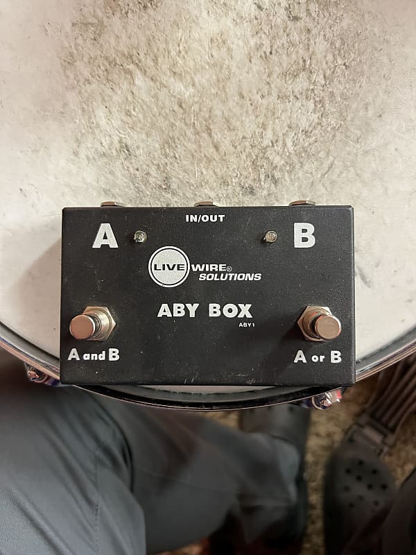Live Wire Solutions ABY Box Footswitch 2010's - Black | Reverb