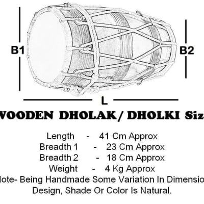 Handmade Dholak/Dholki Traditional Musical Instrument With | Reverb