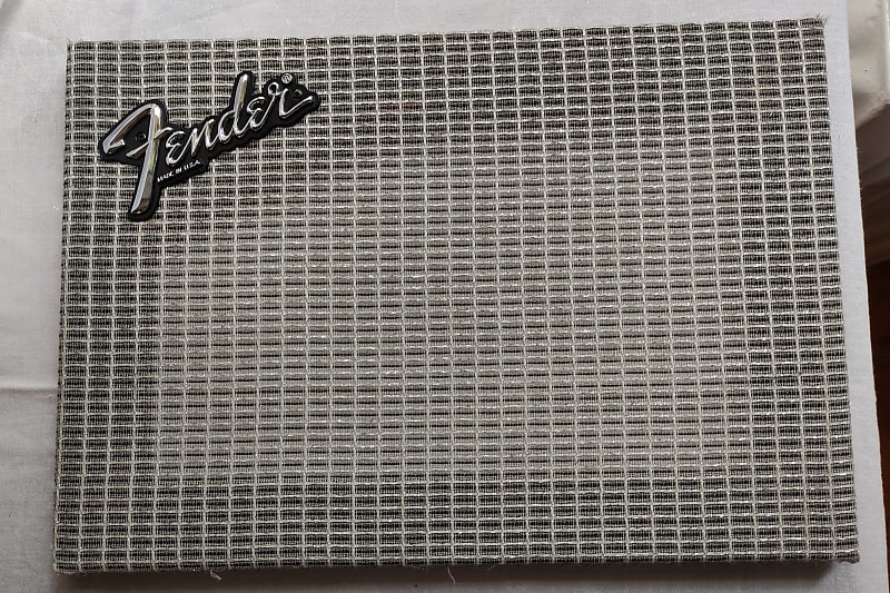 1979-81 Fender Champ baffle with original Fender metal logo | Reverb