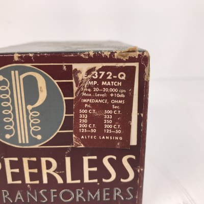 Altec Peerless Transformer E372Q | Reverb
