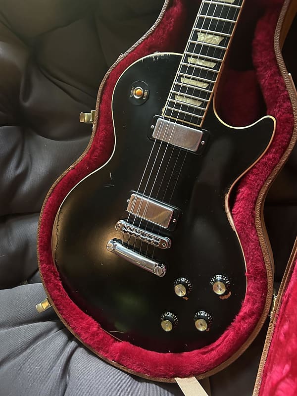 Gibson Les Paul Deluxe 2018 - Reliced Black | Reverb