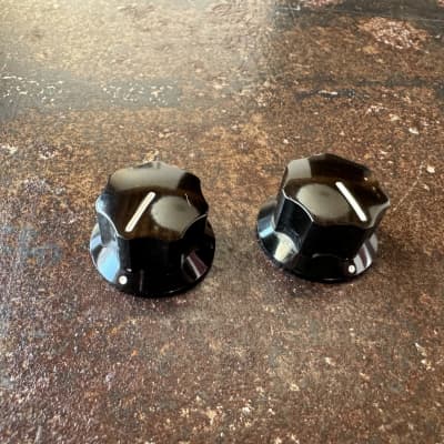 Fender Mustang knobs Black | Reverb