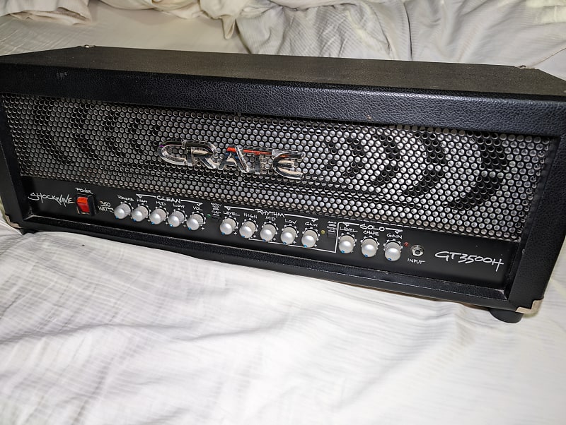 Crate GT3500H Shockwave 350W guitar amp head with original | Reverb