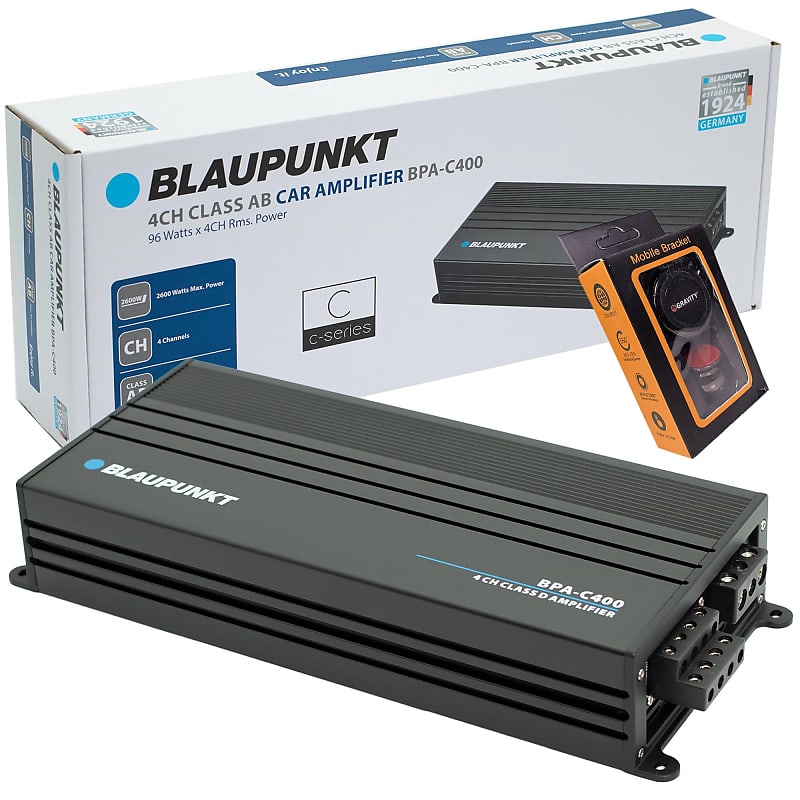BLAUPUNKT BPA-C400 Elite Car Audio Class AB 4-Channel 2600W | Reverb
