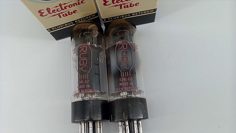 Ruby / Tesla EL34L Tubes (2 pieces) | Reverb