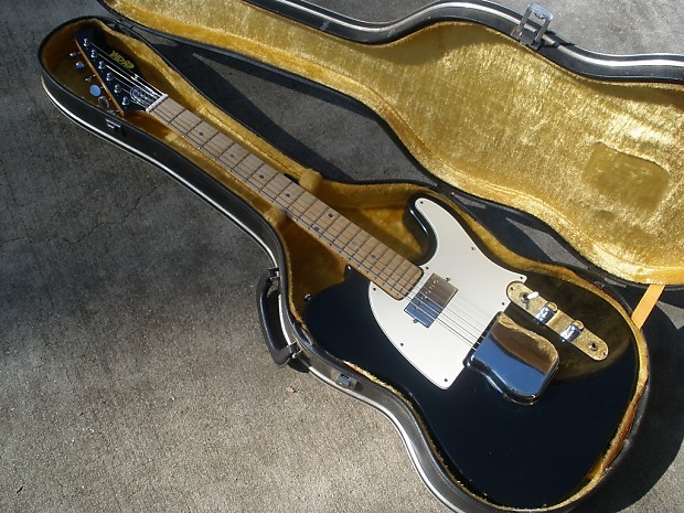 Vintage 1970s Electra Telecaster Custom Copy - Black w/ | Reverb UK