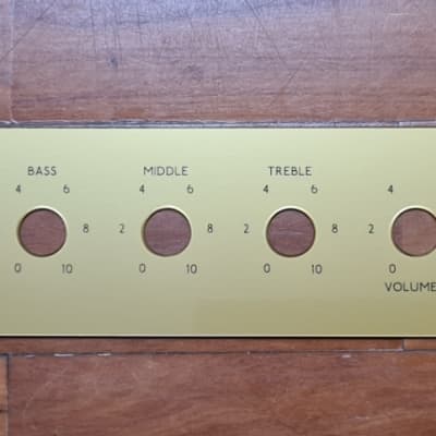 MARSHALL Super lead JMP Style faceplate - Colour Gold | Reverb France