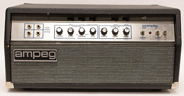 Early '70s Ampeg SVT Blueline Bass Amp Amplifier 300 Watts | Reverb