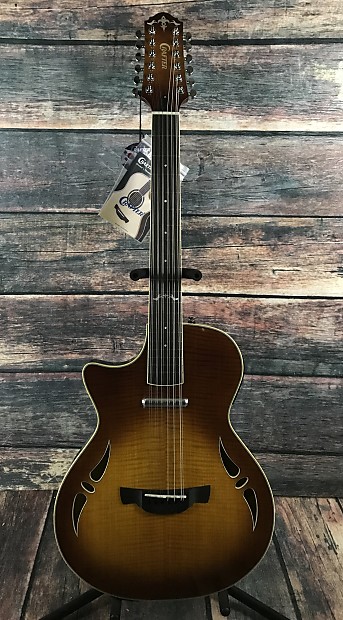 Crafter Left Handed SA 12 String Guitar with Case- Sunburst - | Reverb